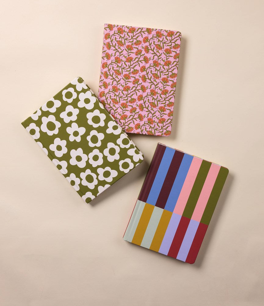 Jumbo Soft Touch Journal - Bold Stripe – Monsterthreads