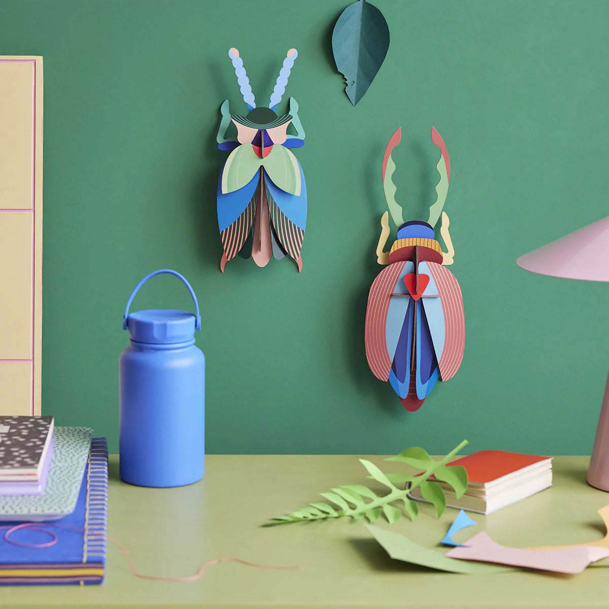 Studio Roof: Wall Art Beetles (A4) - Emerald Beetle – Monsterthreads