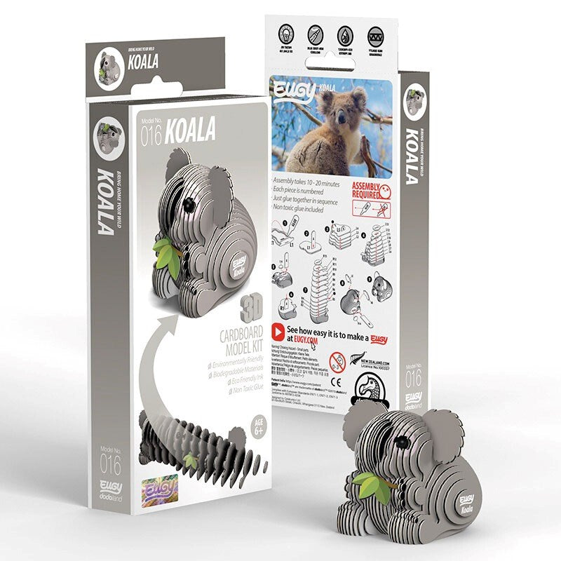 Eugy 3D Paper Model: Koala – Monsterthreads