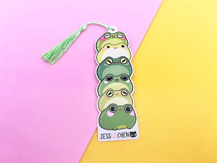JESSTHECHEN: Frog Stack Bookmark – Monsterthreads