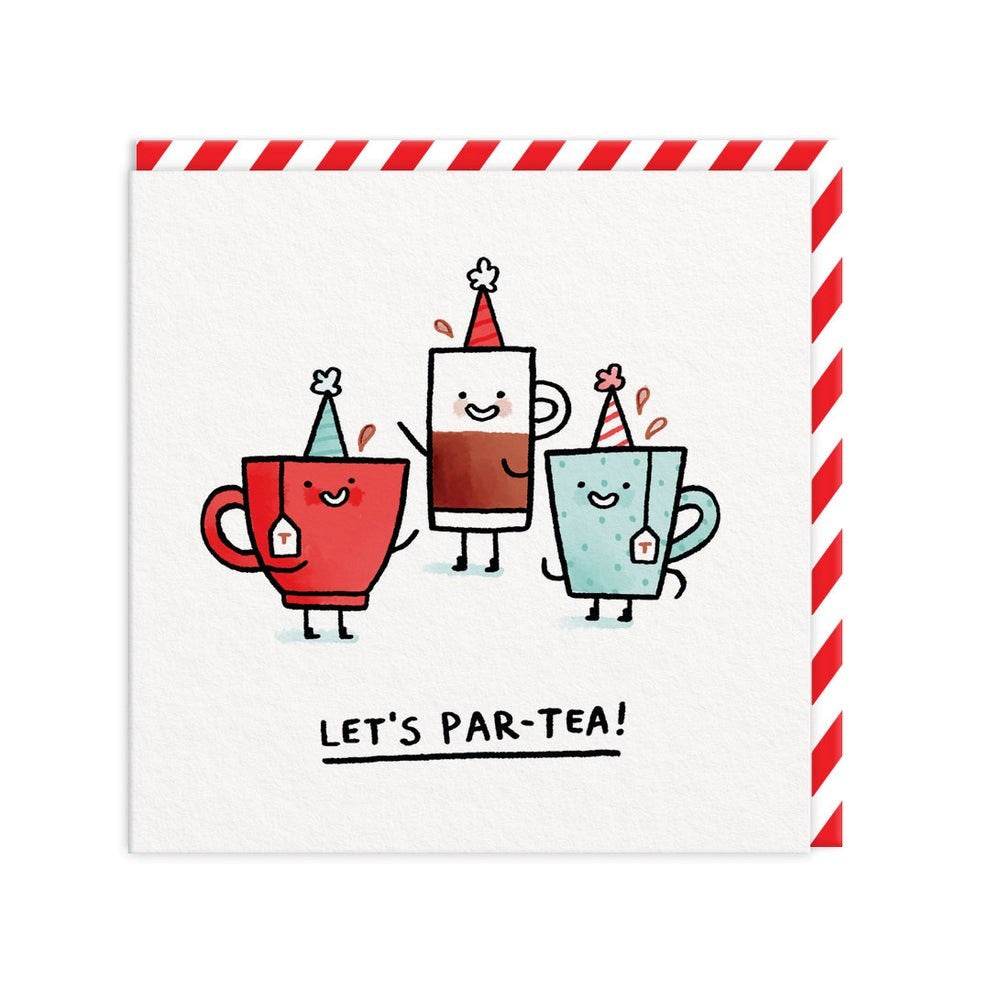 Ohh Deer Greeting Card Let's Par-Tea – Monsterthreads