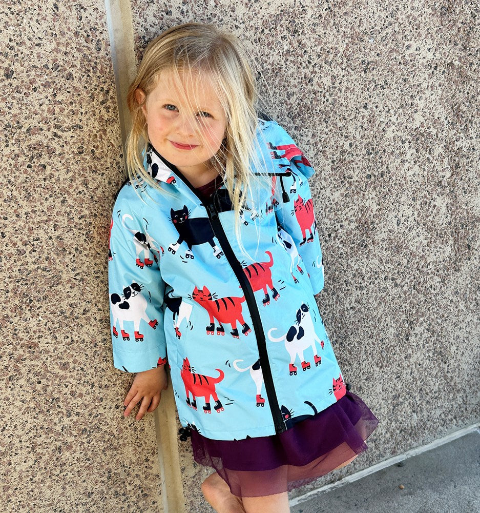 Raincoat: Skating Cats Kids – Monsterthreads