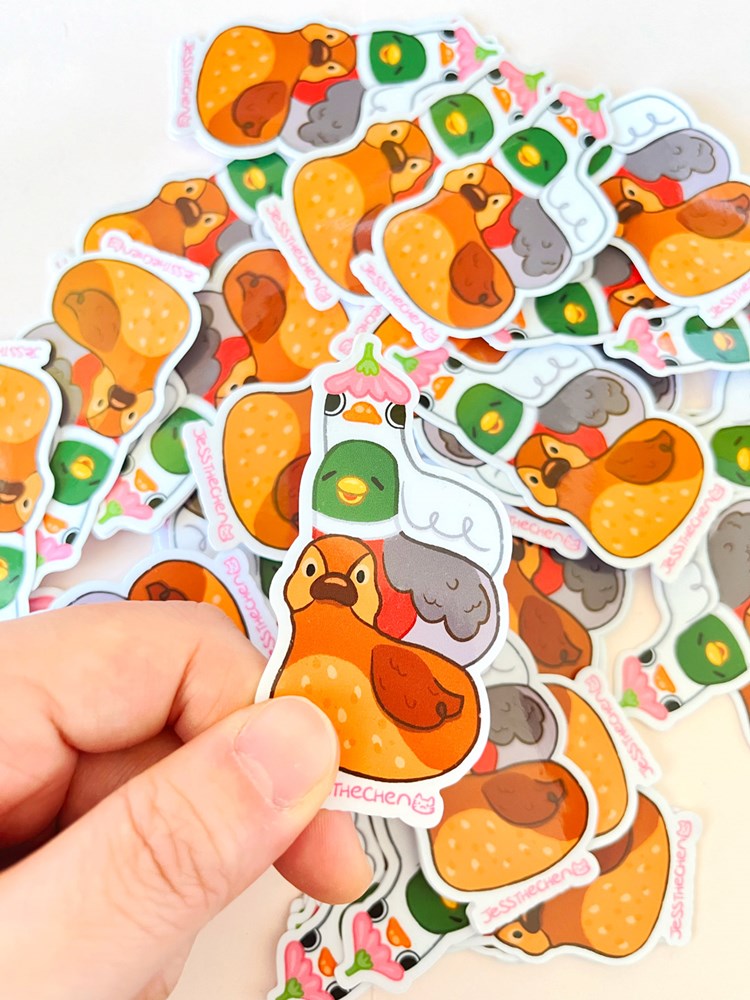 JESSTHECHEN: Sticker Duck Stack – Monsterthreads