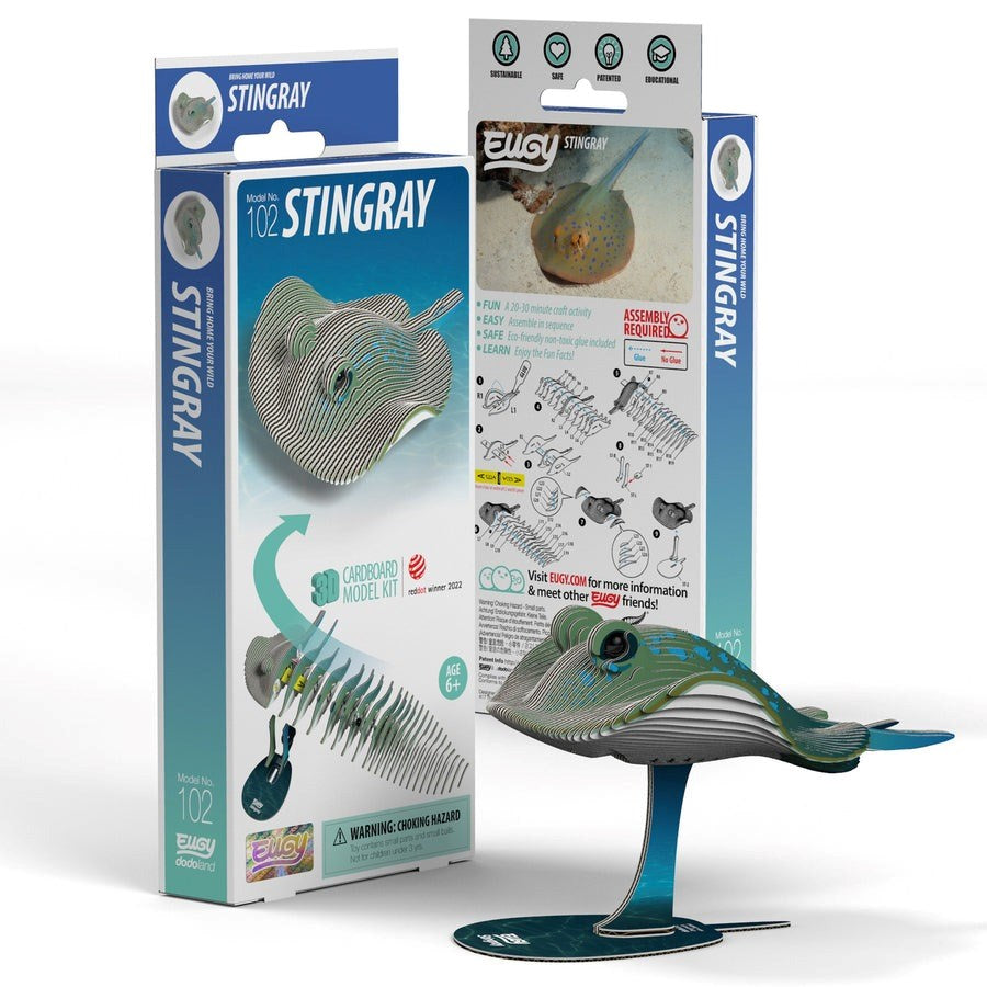 Eugy 3D Paper Model: Stingray – Monsterthreads