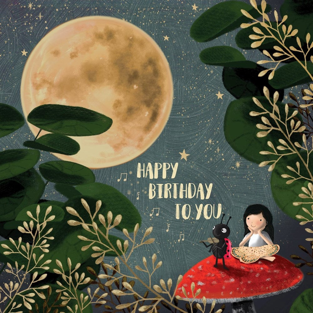 La La Land: Greeting Card Full Moon Ladybug – Monsterthreads