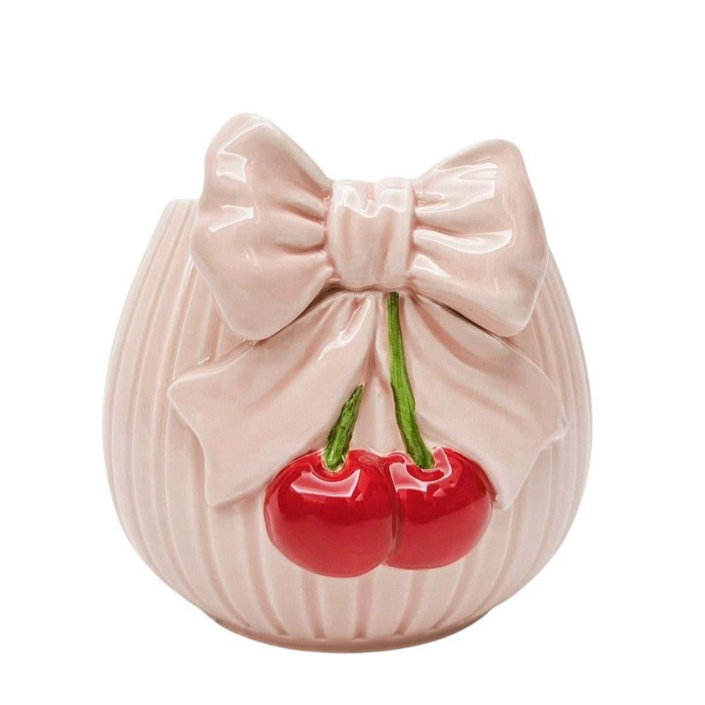 Cherry Bow Planter Pink & Red – Monsterthreads