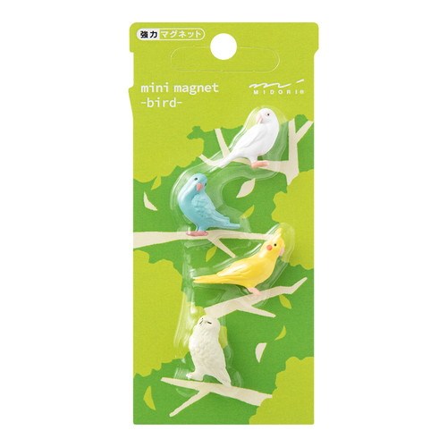 Midori: Mini Magnet Set 4pk Bird – Monsterthreads