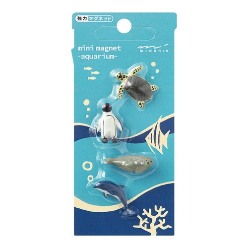 Midori: Mini Magnet Set 4pk Aquarium – Monsterthreads