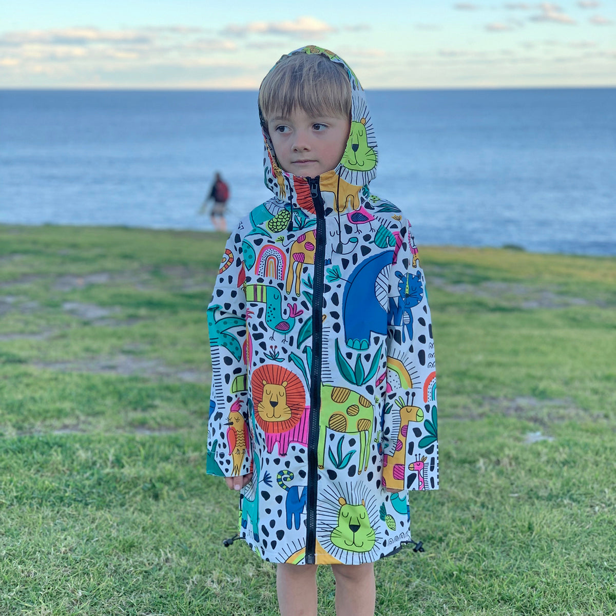 Raincoat: Doodle Safari Kids – Monsterthreads