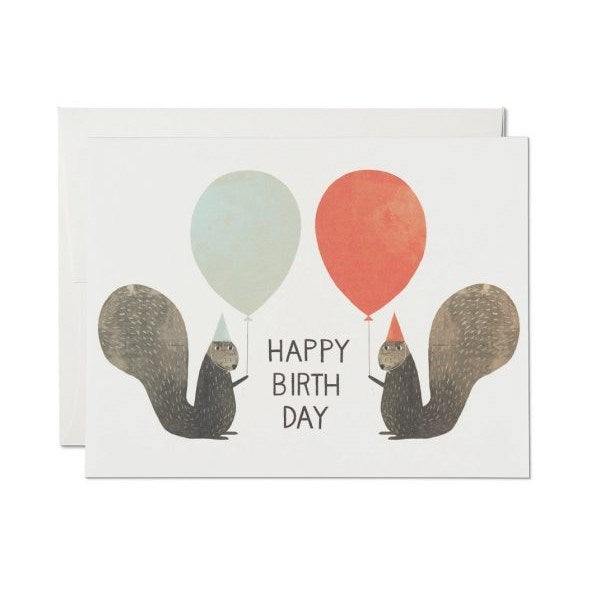 Red Cap: Greeting Card Party Squirrels – Monsterthreads