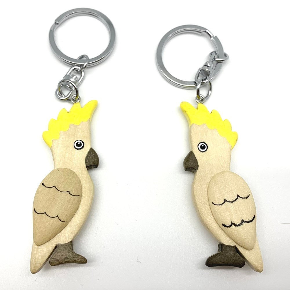 Triple 8 Design Studios: Timber Keyring Cockatoo – Monsterthreads