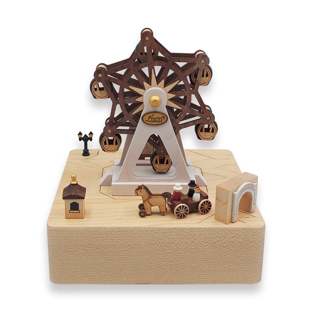 Wooderful Life: Music Box Ferris Wheel in Amusement Park – Monsterthreads