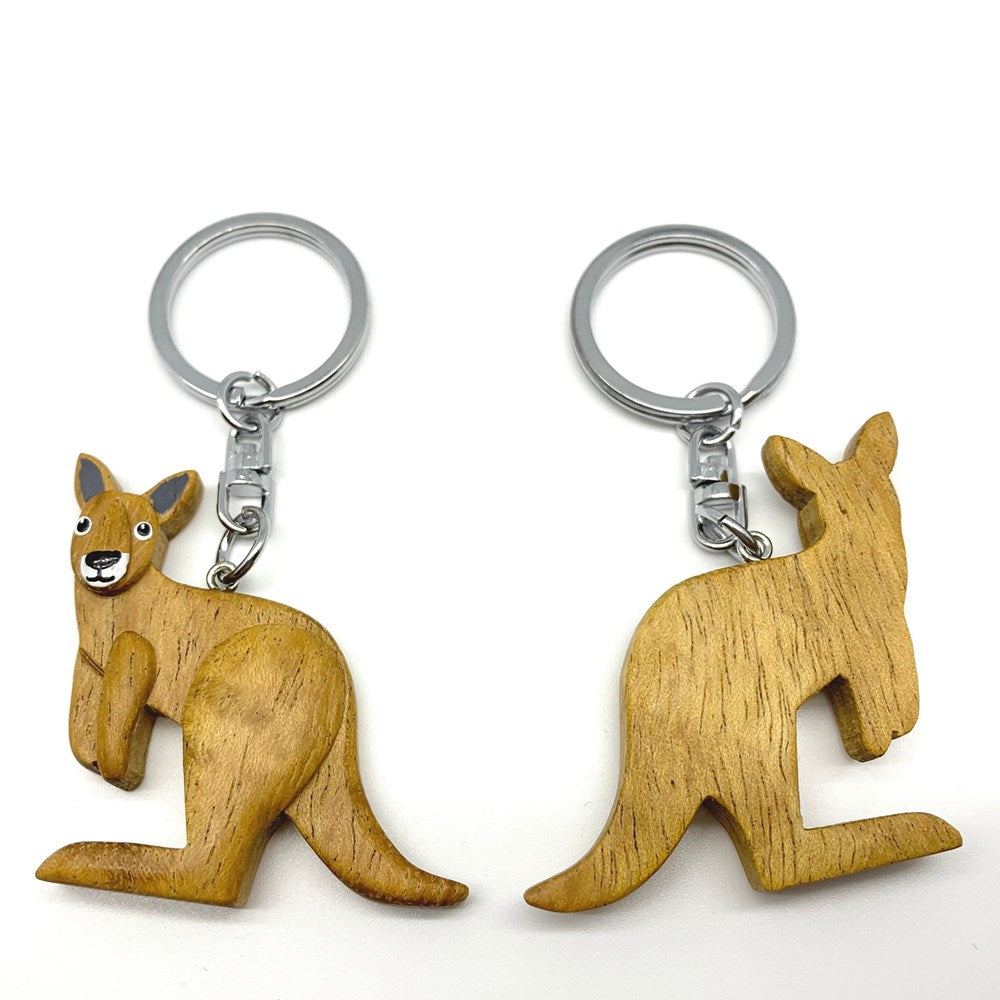 Triple 8 Design Studios: Timber Keyring Kangaroo – Monsterthreads