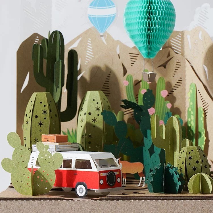 Paper Thoughts: Lasercut Paper Model Balloon Trip – Monsterthreads
